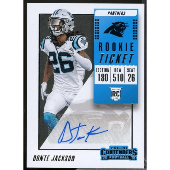 Donte Jackson Rookie Card 2018 Panini Contenders Autograph #161 ...