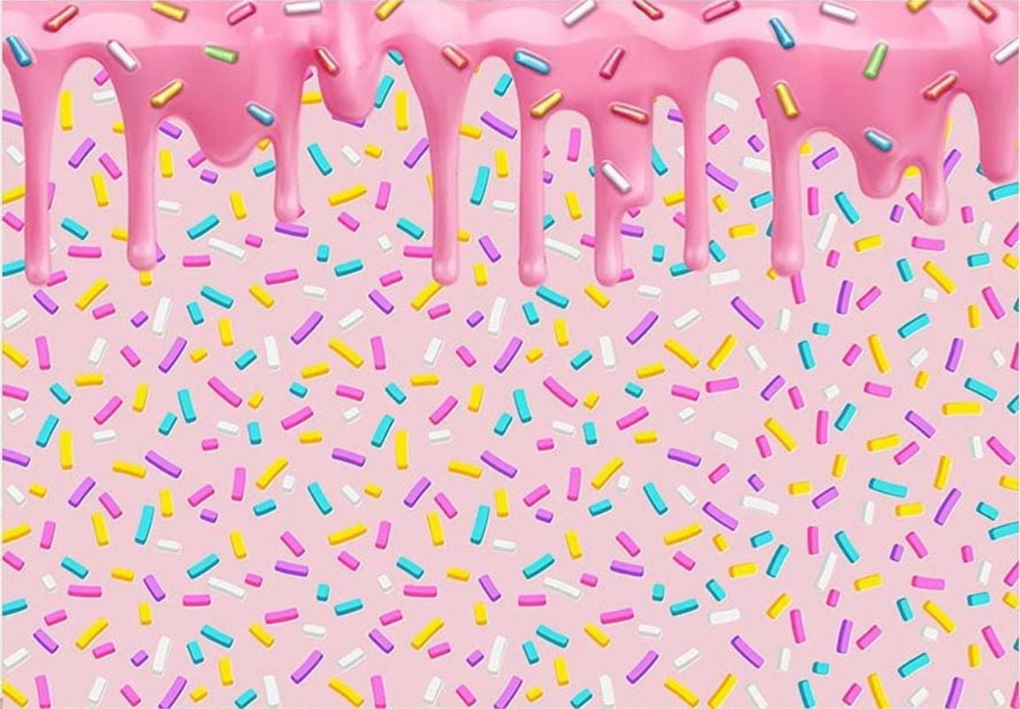Donut Backdrop Candy Cake Smash White Brick Wall Photography Background ...