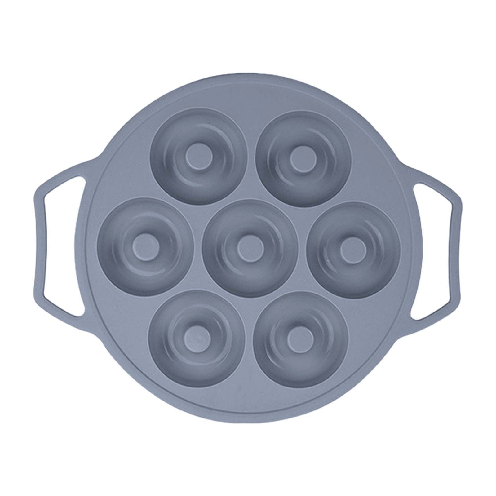 Donut Baking Pans, 1 Pack Nonstick Doughnut Pans 7 Cavity, Carbon Steel Mini Donut Mold, Bagel ...