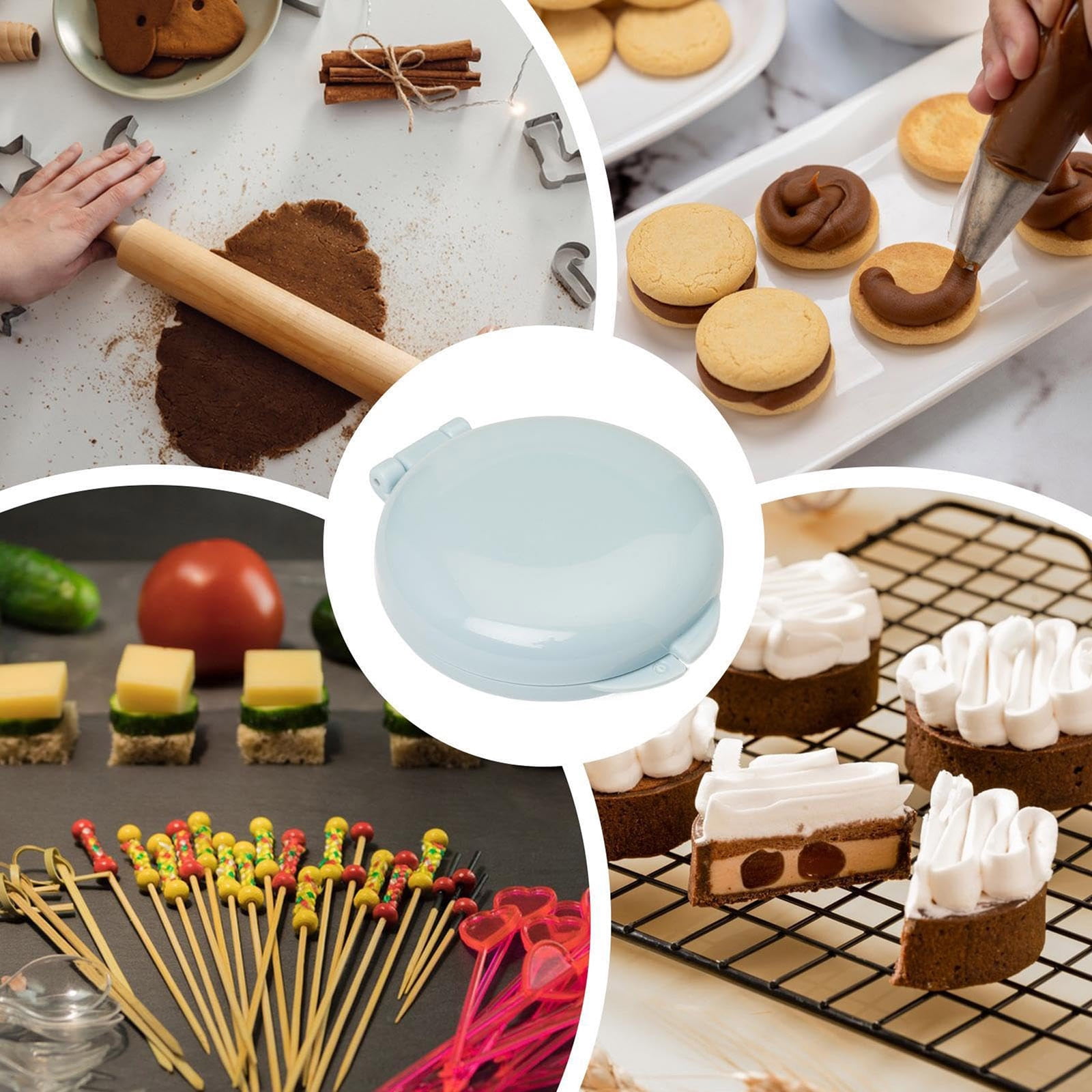 Donut Cake Chocolate Hard Candy Disc Shape Mould Cookie Maker Baking ...