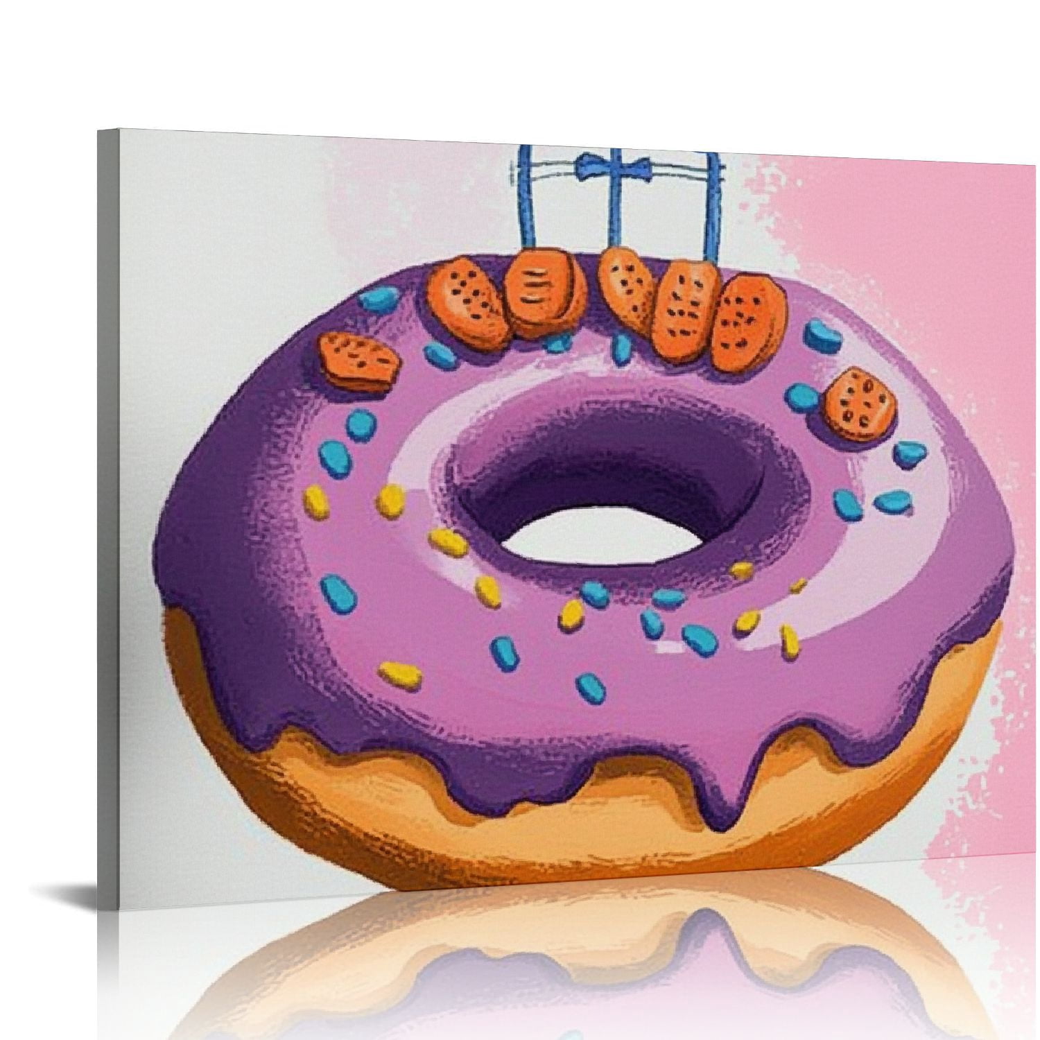 Donut Canvas Wall Decor For Bedroom Fashion Kitchen Wall Pictures ...