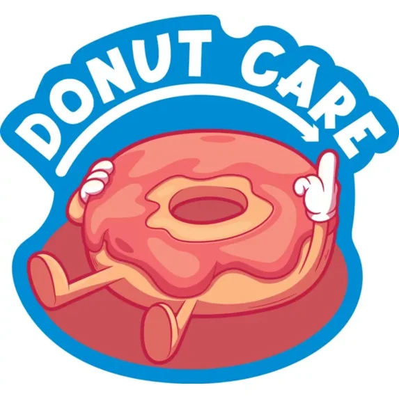 Donut Care Parody Sticker Window Decal Phone Decal Water Bottle ...