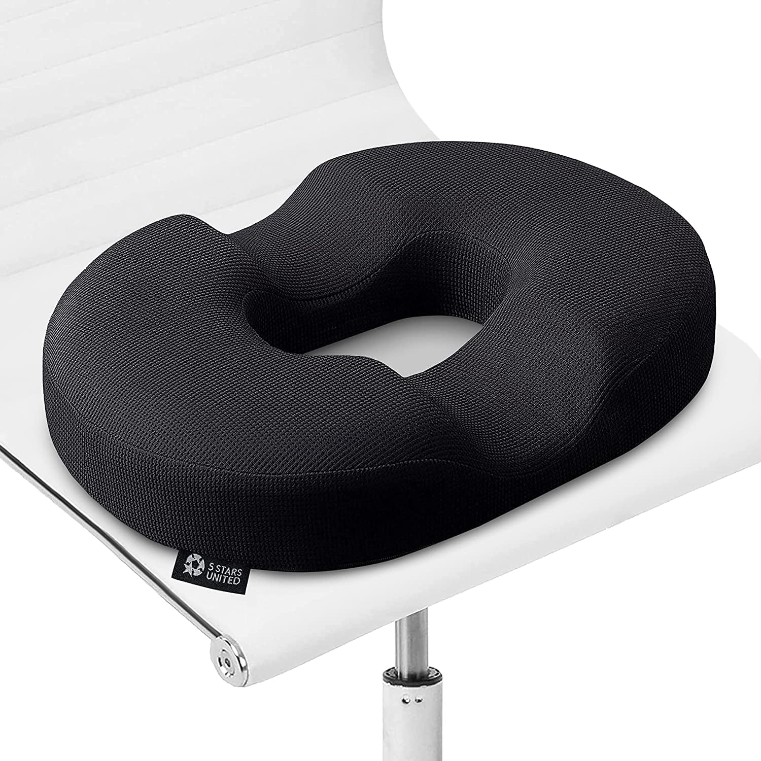 Donut Cushion Haemorrhoids Pillow – 100% Memory Foam Cushions with Non ...