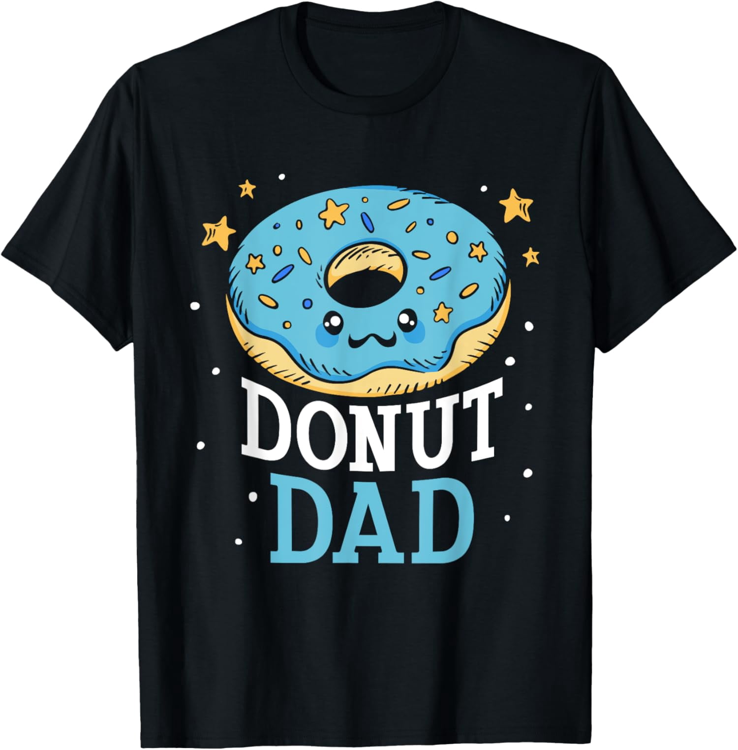 Donut Dad Lover Donuts Eat Saying Father Daddy Papa Father's T-Shirt ...