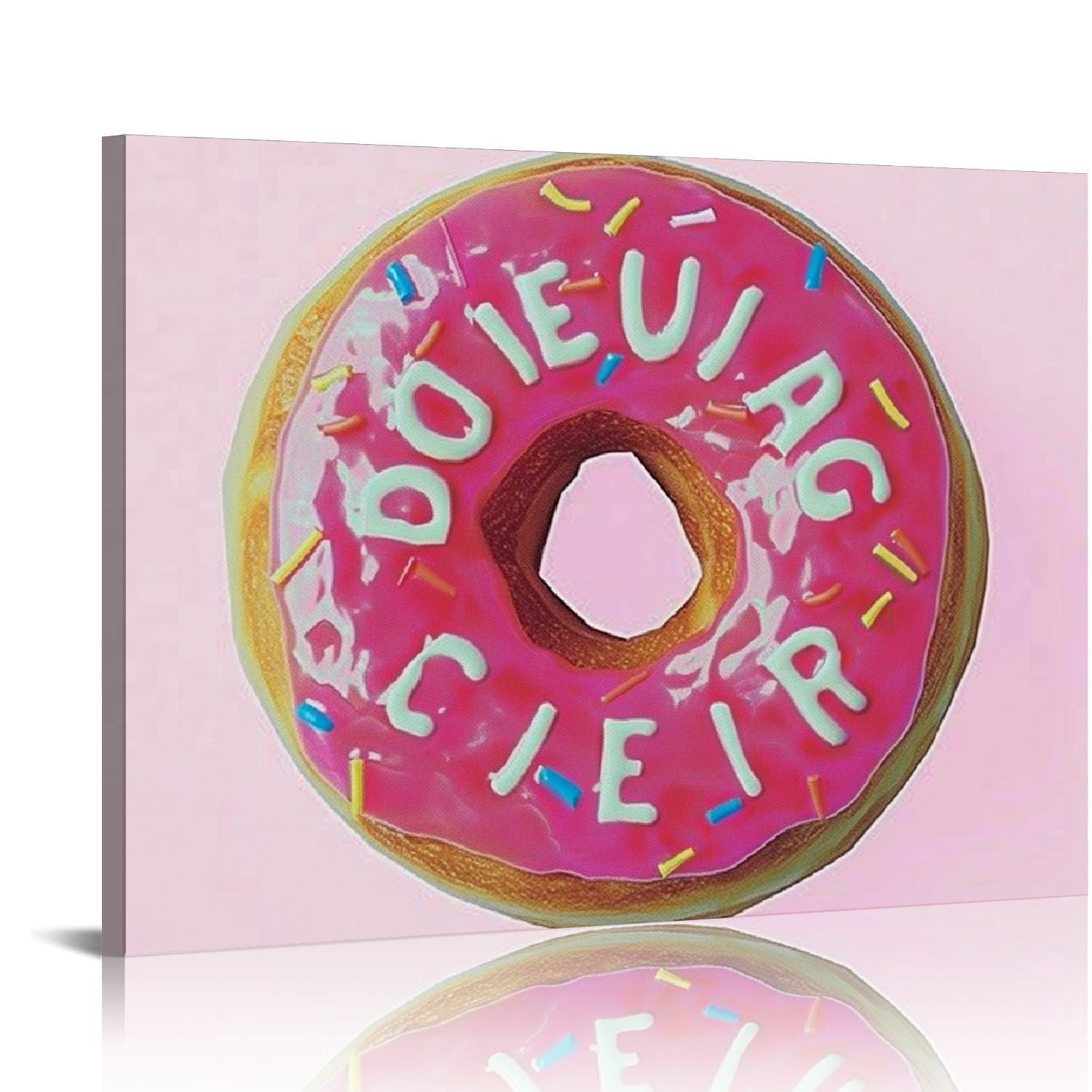 Donut Decorations - Funny Donut Motivational Wall Art Print Poster ...