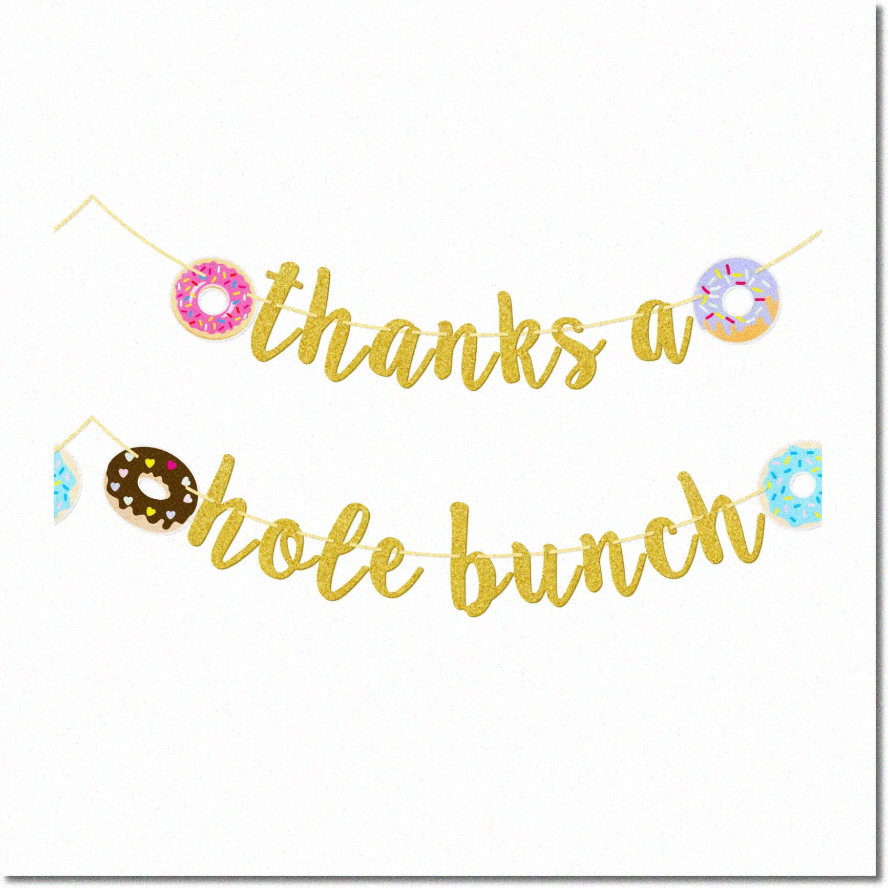Donut Delight Party Pack - Pre-strung Banner, Decorations & More ...