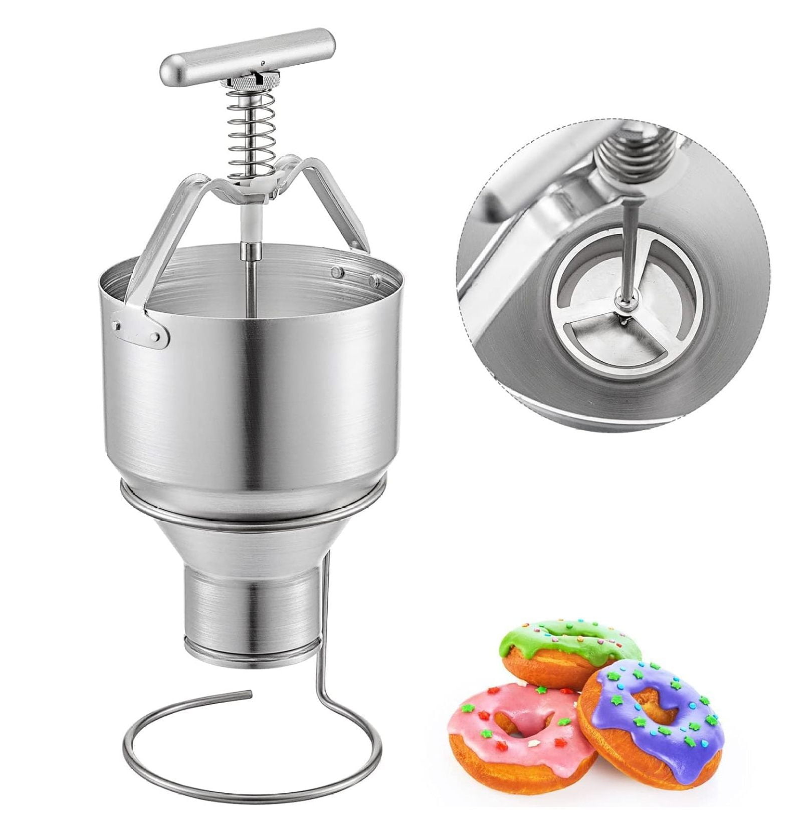 Donut Depositor 5L Capacity Donut Dropper Food-Grade Aluminum Manual ...