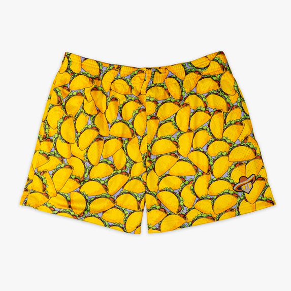 Donut Design Mesh Shorts Unisex Shorts, High-quality, Breathable Fabric ...