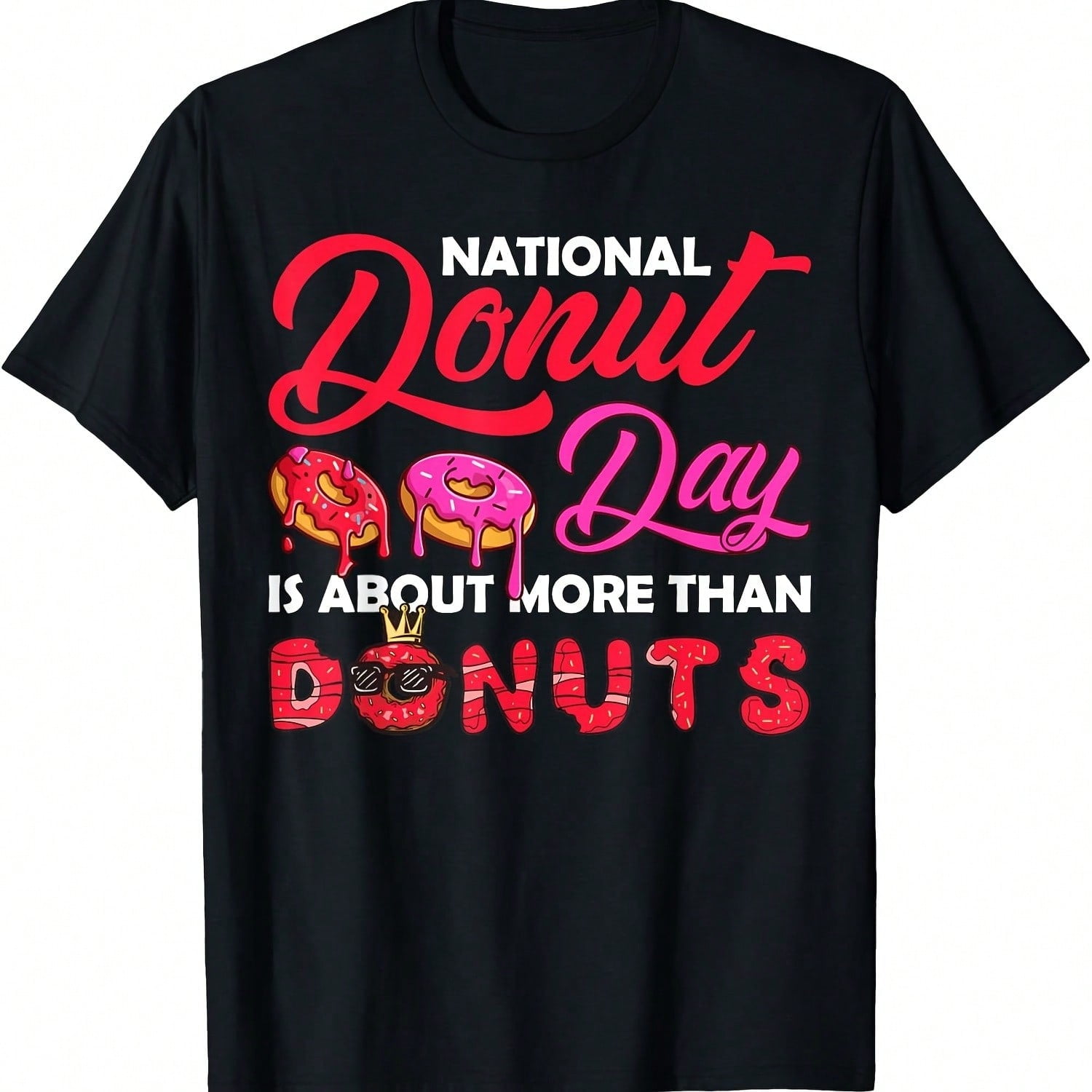 Donut Design for Wo and - Happy National Donut Day T-Shirt. - Walmart.com
