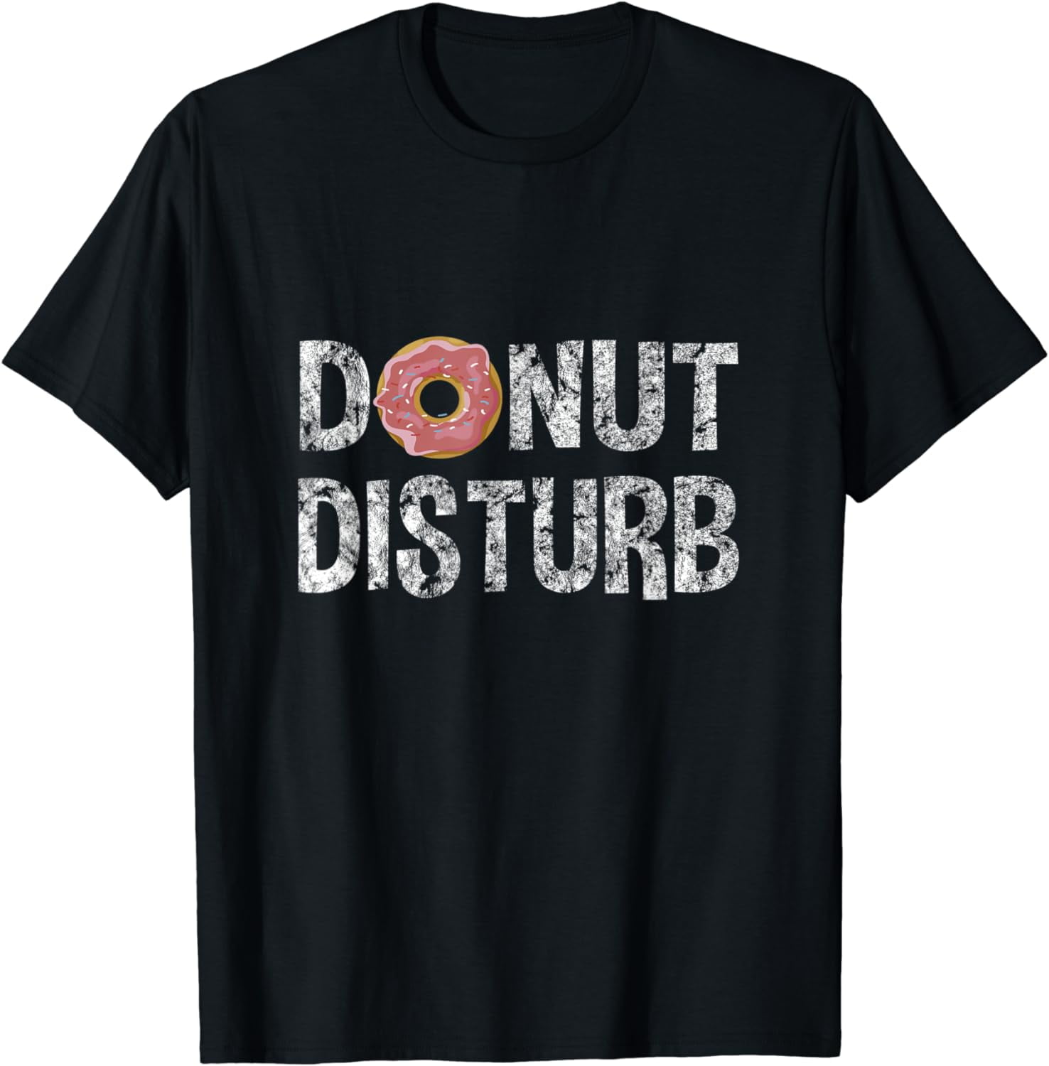 Donut Disturb - Funny Snack Fitness Doughnut T-Shirt - Walmart.com