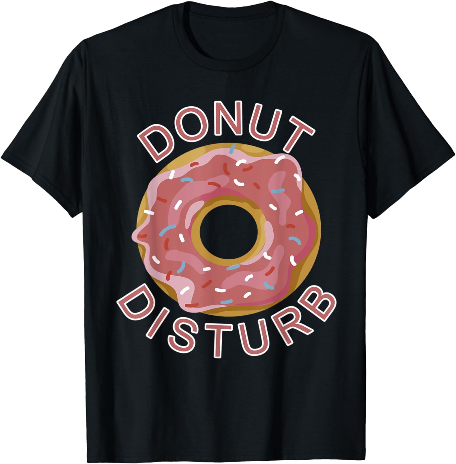 Donut Disturb - Funny Snack Fitness Doughnut T-Shirt - Walmart.com