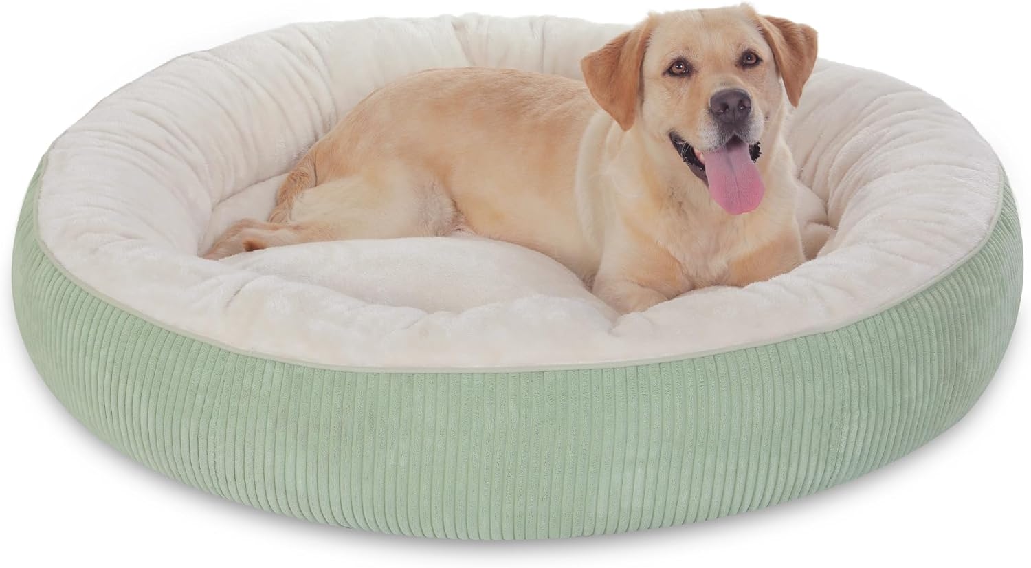 Donut Dog Bed,36 Inches Calming Round Dog Beds for Large Dogs,Washable ...