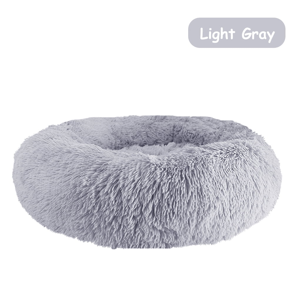 Donut Dog Bed Warm Soft Long Plush Pet bed For Samll Large Dog House ...