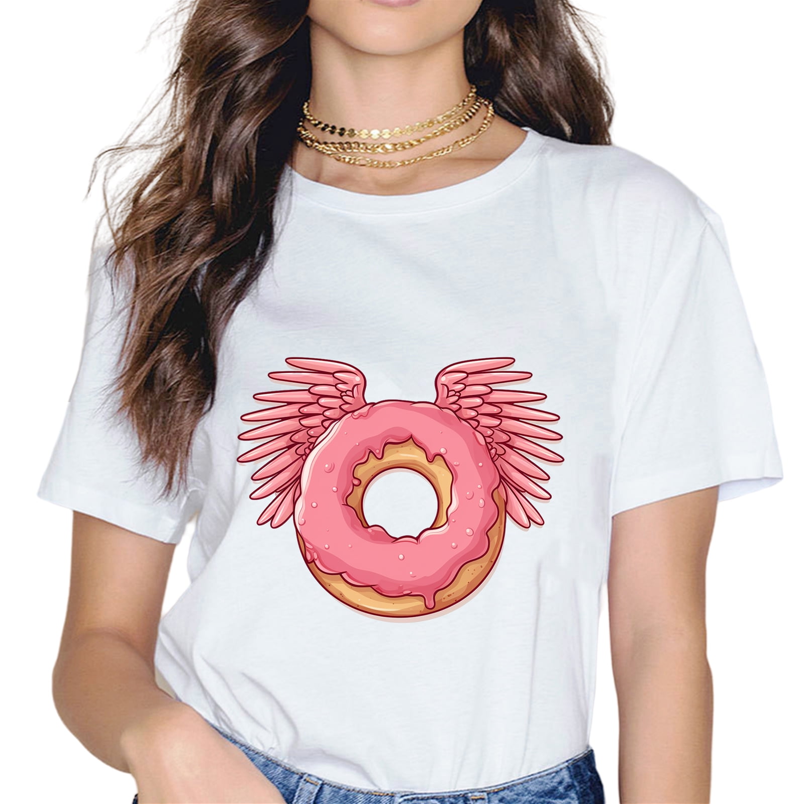 Donut Doughnut Fried Dough Sweet Snack Dessert T-Shirt - Walmart.com