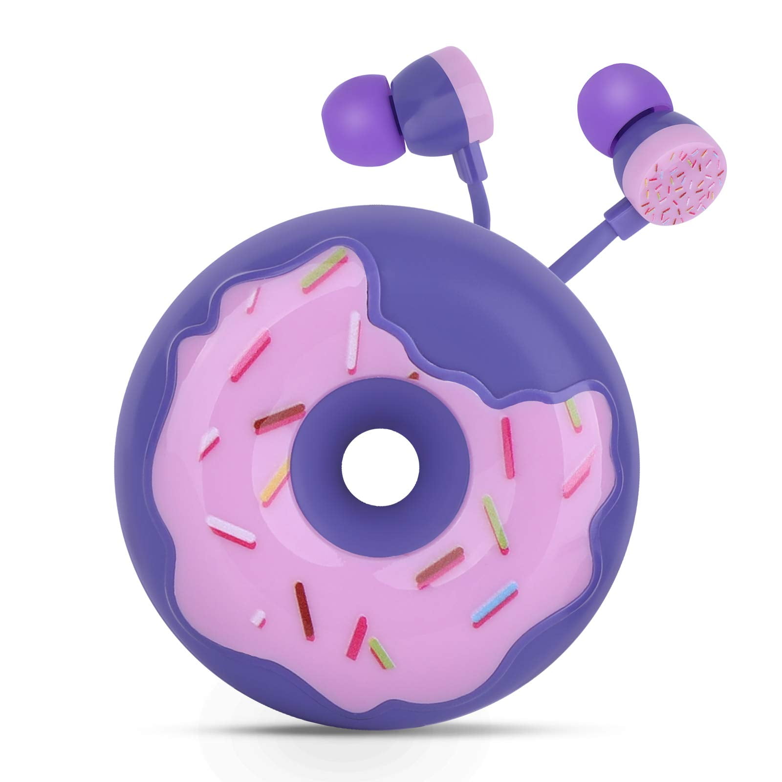 Donut Earbuds for Kids, Cute Earbud & in-Ear Headphones Wired Gift for ...