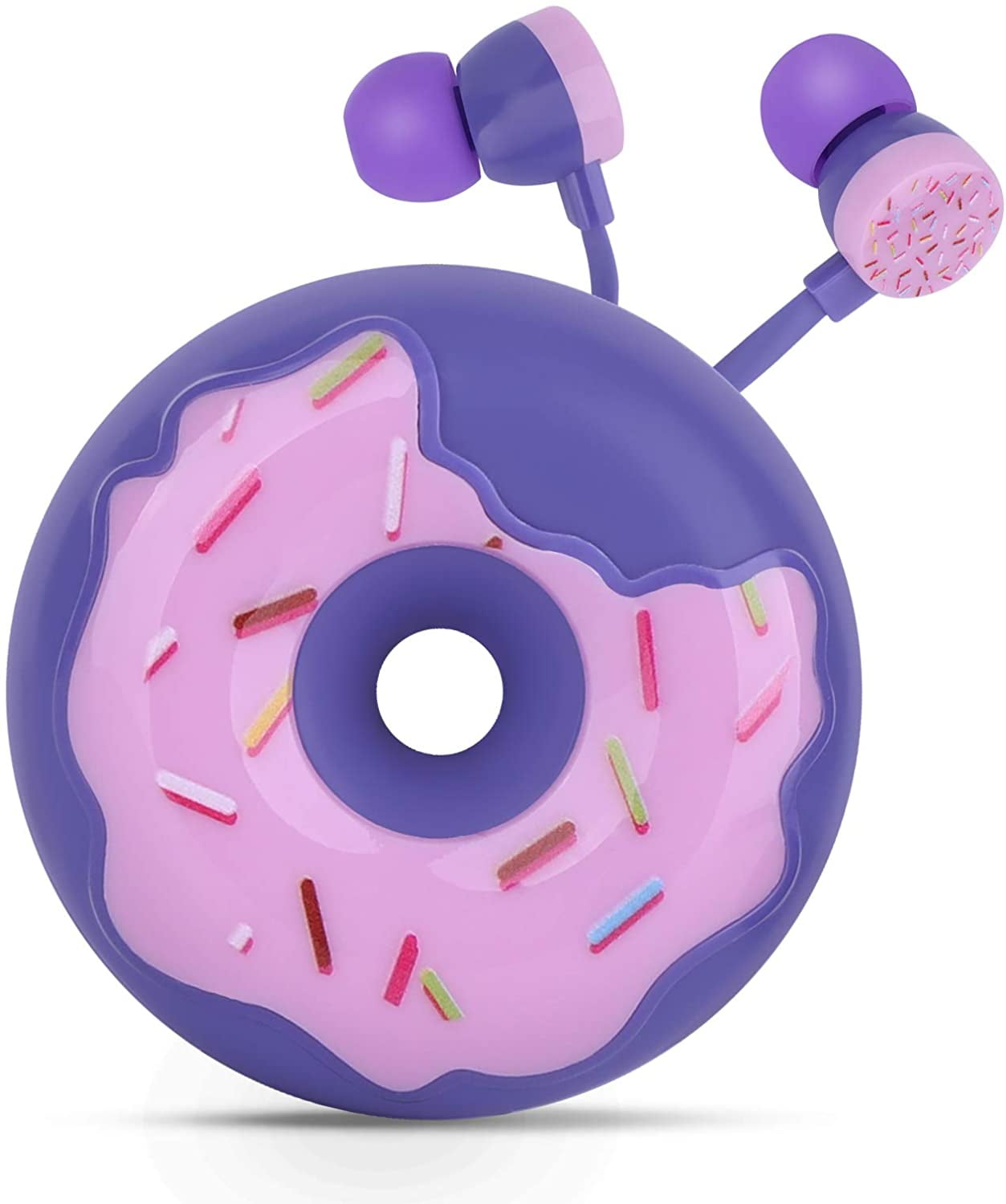 Donut Earbuds for Kids, Cute Earbud & in-Ear Headphones Wired Gift for ...