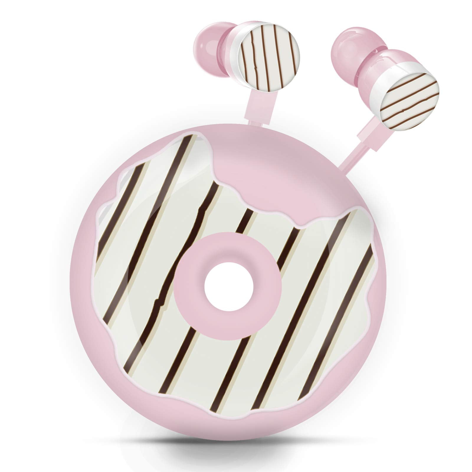 Donut Earbuds for Kids, Cute Earbud & in-Ear Headphones Wired Gift for ...