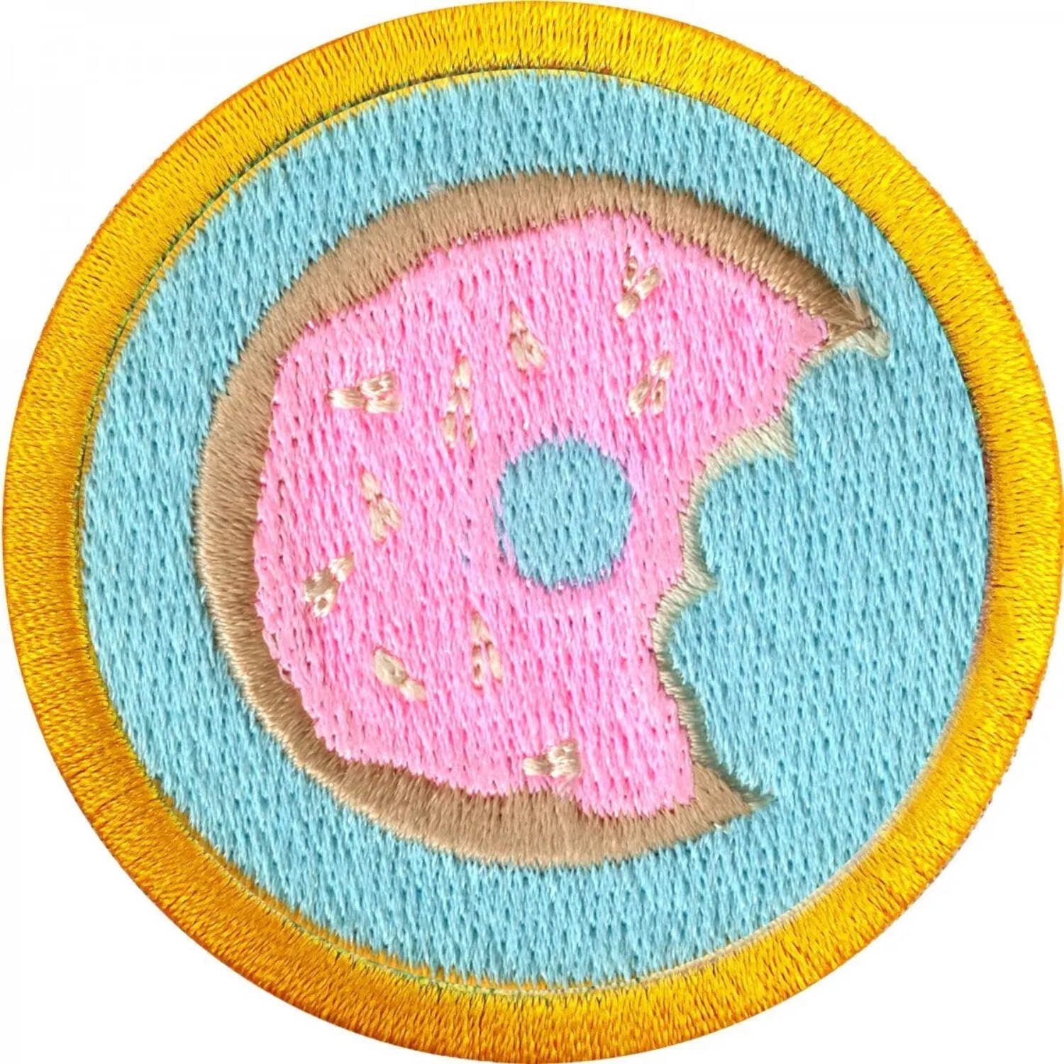 Donut Eating Contest Merit Badge Embroidered Iron-on Patch - Walmart.com
