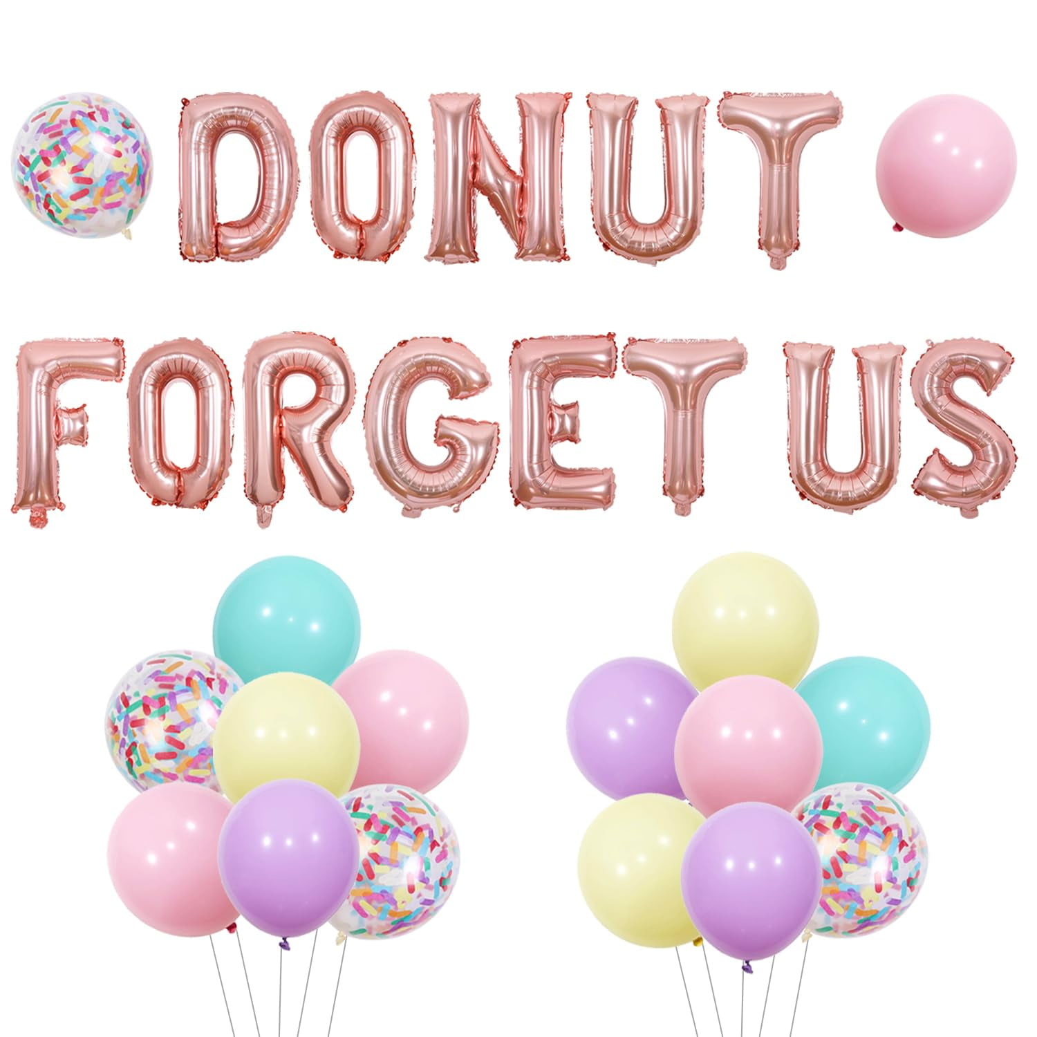 Donut Forget Us Party MMF7 Decorations, Donut Balloons for Going Away ...