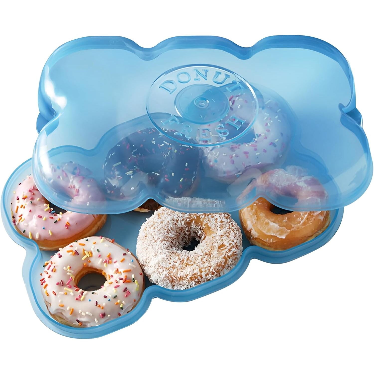Donut Fresh Container (Holds 6 Donuts) - Reusable Donut Storage/Donut ...