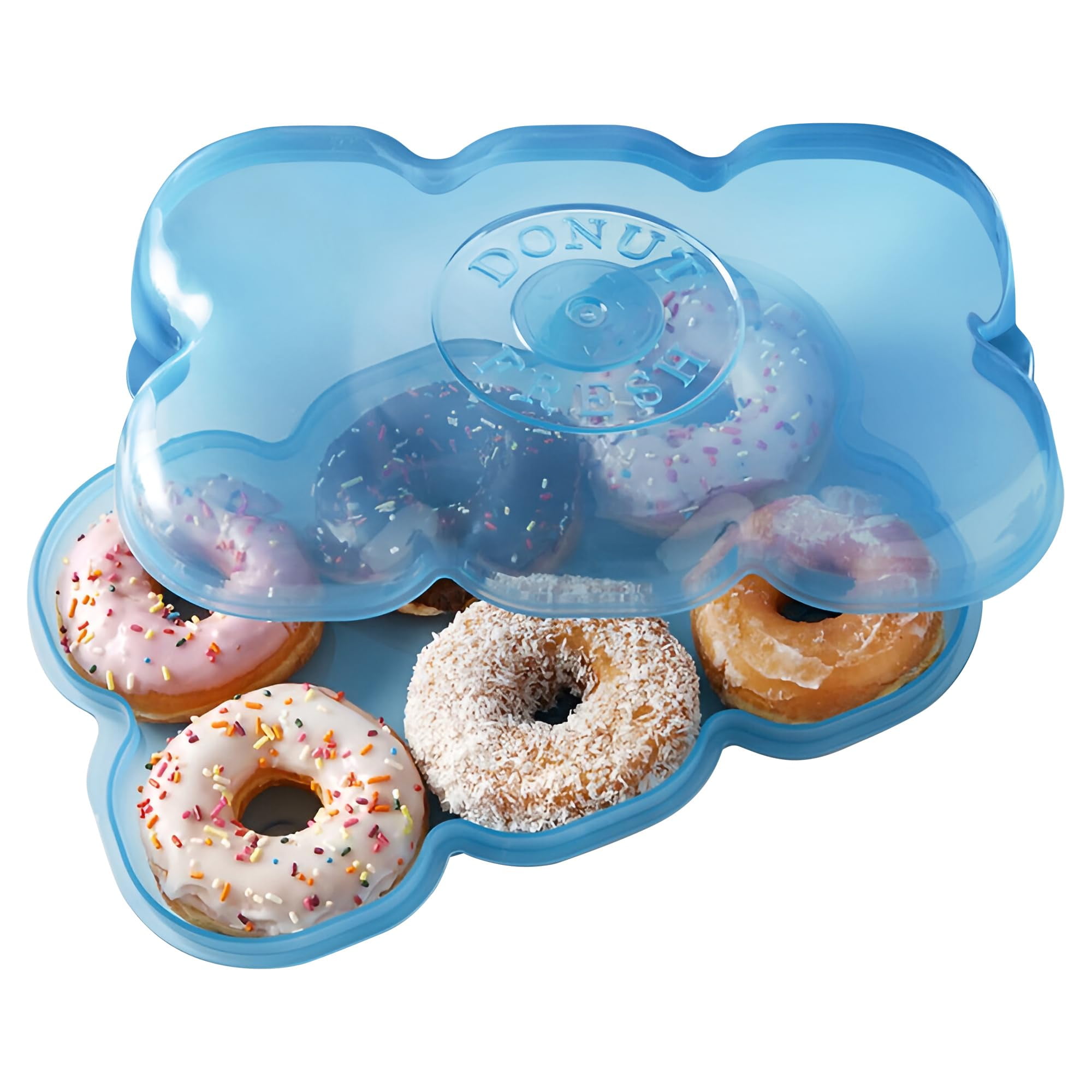 Donut Fresh Container (Holds 6 Donuts) - Reusable Donut Storage/Donut ...