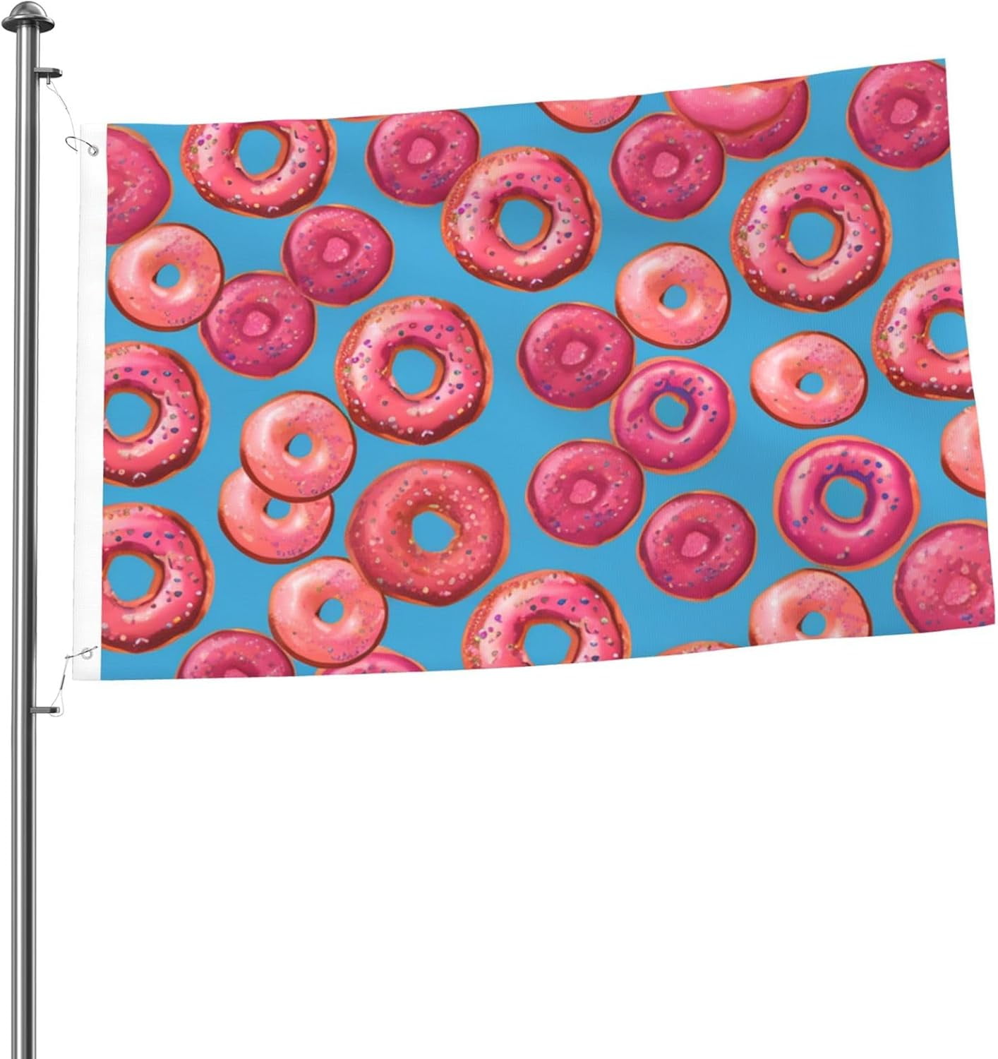 Donut Garden Flags Holiday Banner with Brass Grommets Large Welcome ...