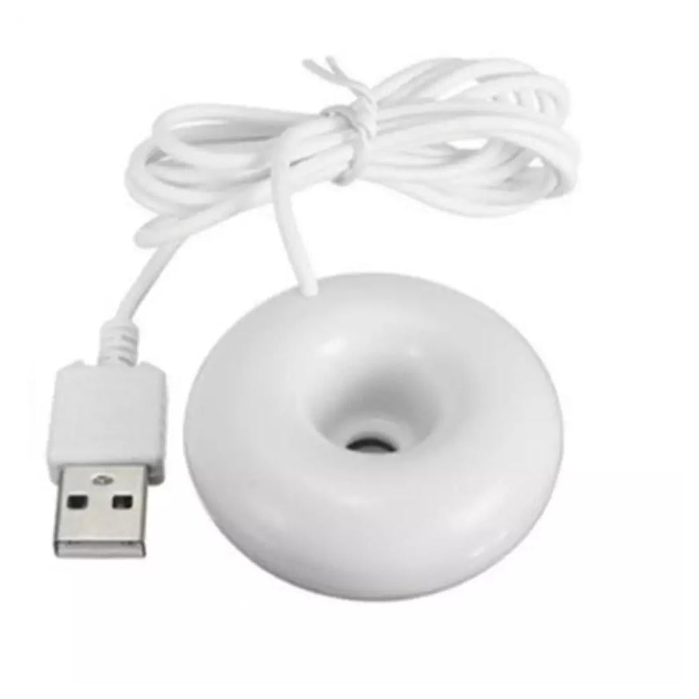 Donut Humidifier with USB, Compact 51mm Ring-Shaped Air Moisturizer, 3 ...