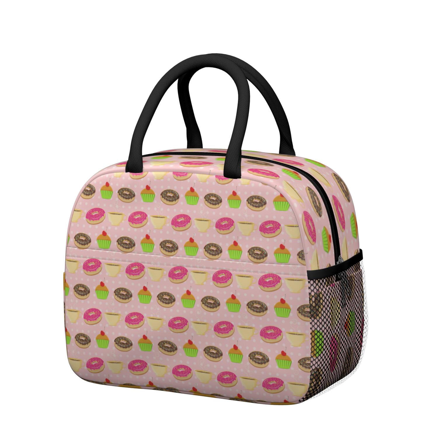 Donut Insulated Lunch Tote - Cute & Colorful Thermal Lunch Bag for ...