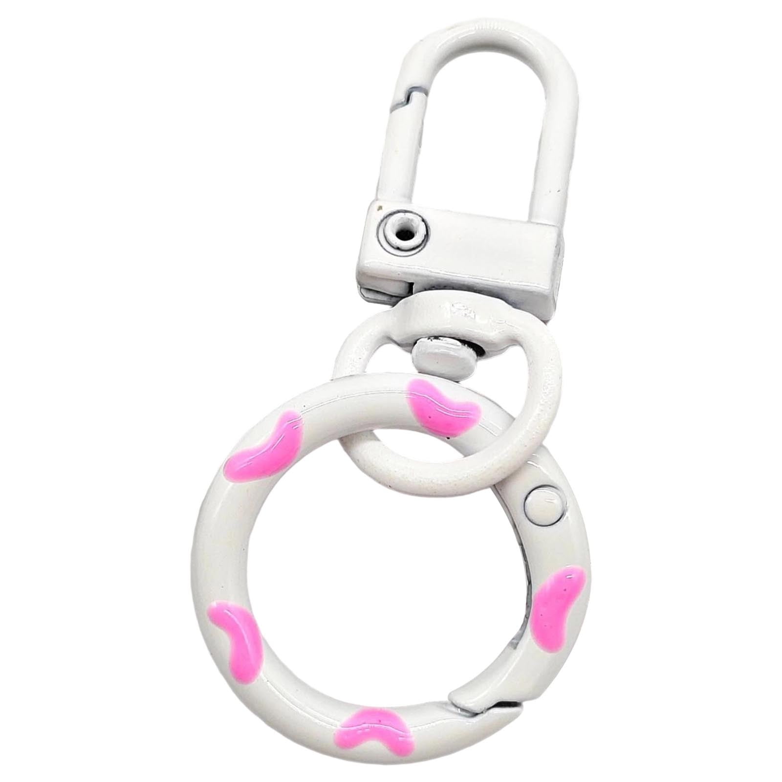 Donut Keychain Hook Combo Enamel Coated Spring Door Knob Self-Melting ...