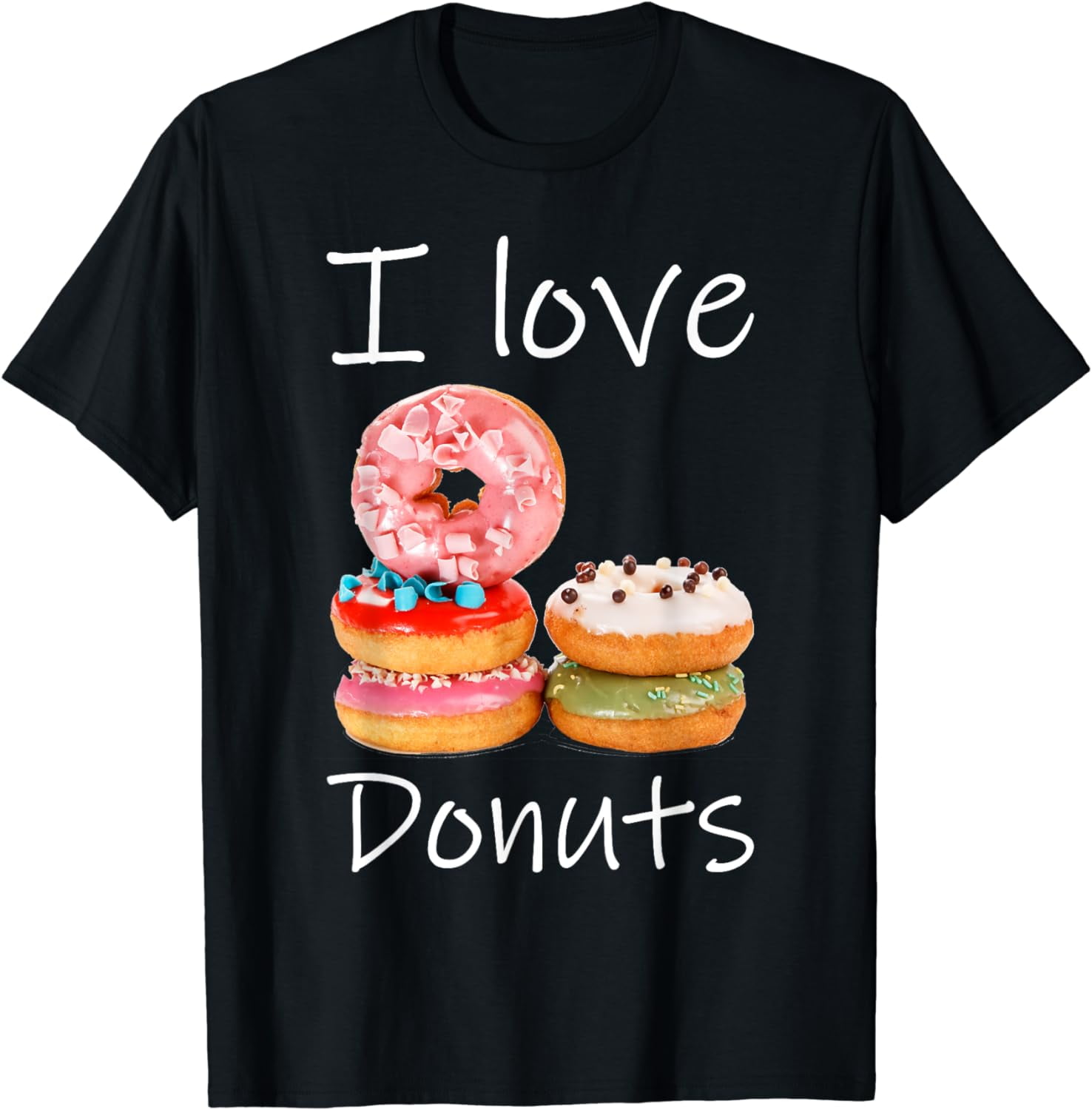 Donut Lover I Love Donuts Doughnut Sprinkles T-Shirt - Walmart.com