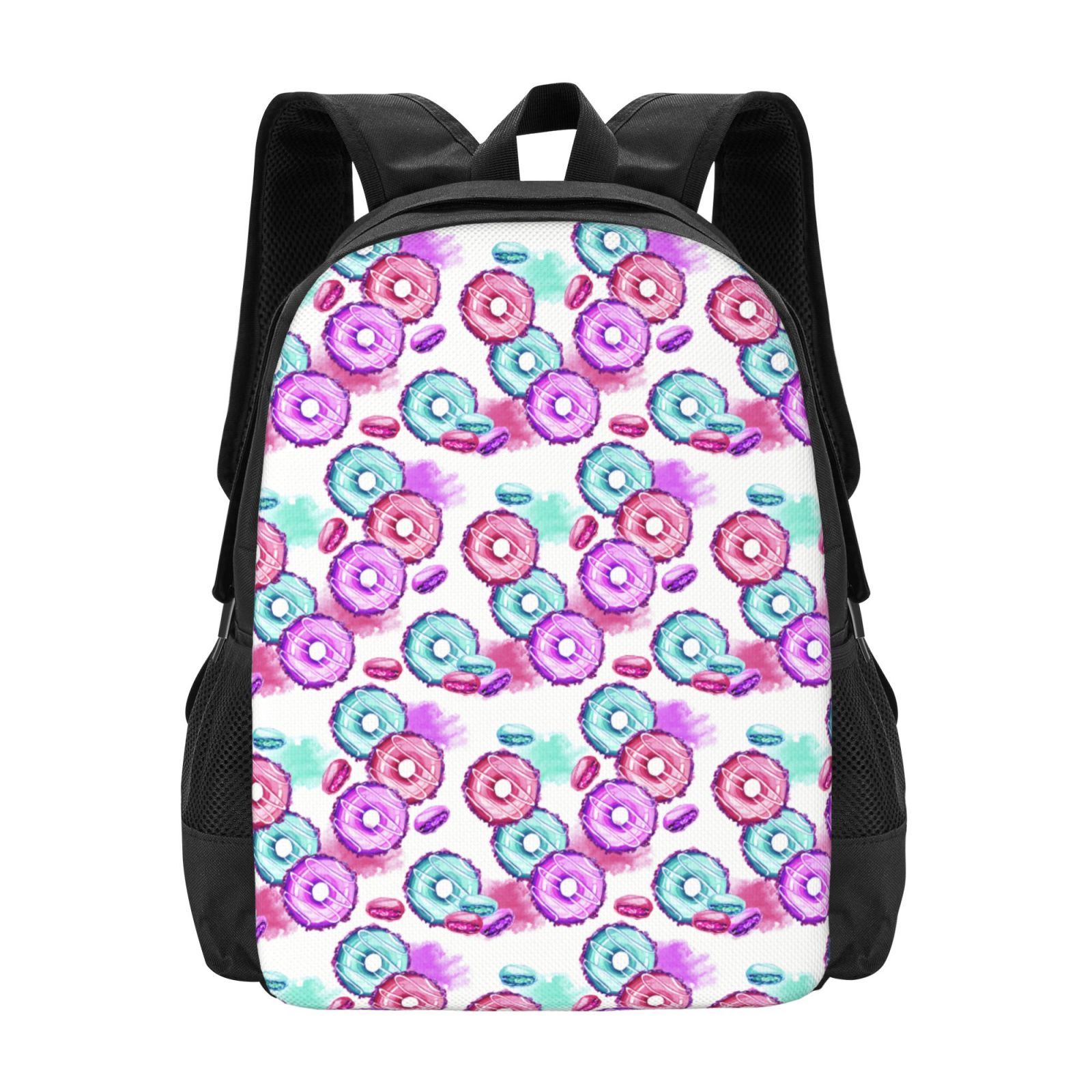 Donut Macarons Backpack for Men Women Laptop Backpack Hiking Backpack ...