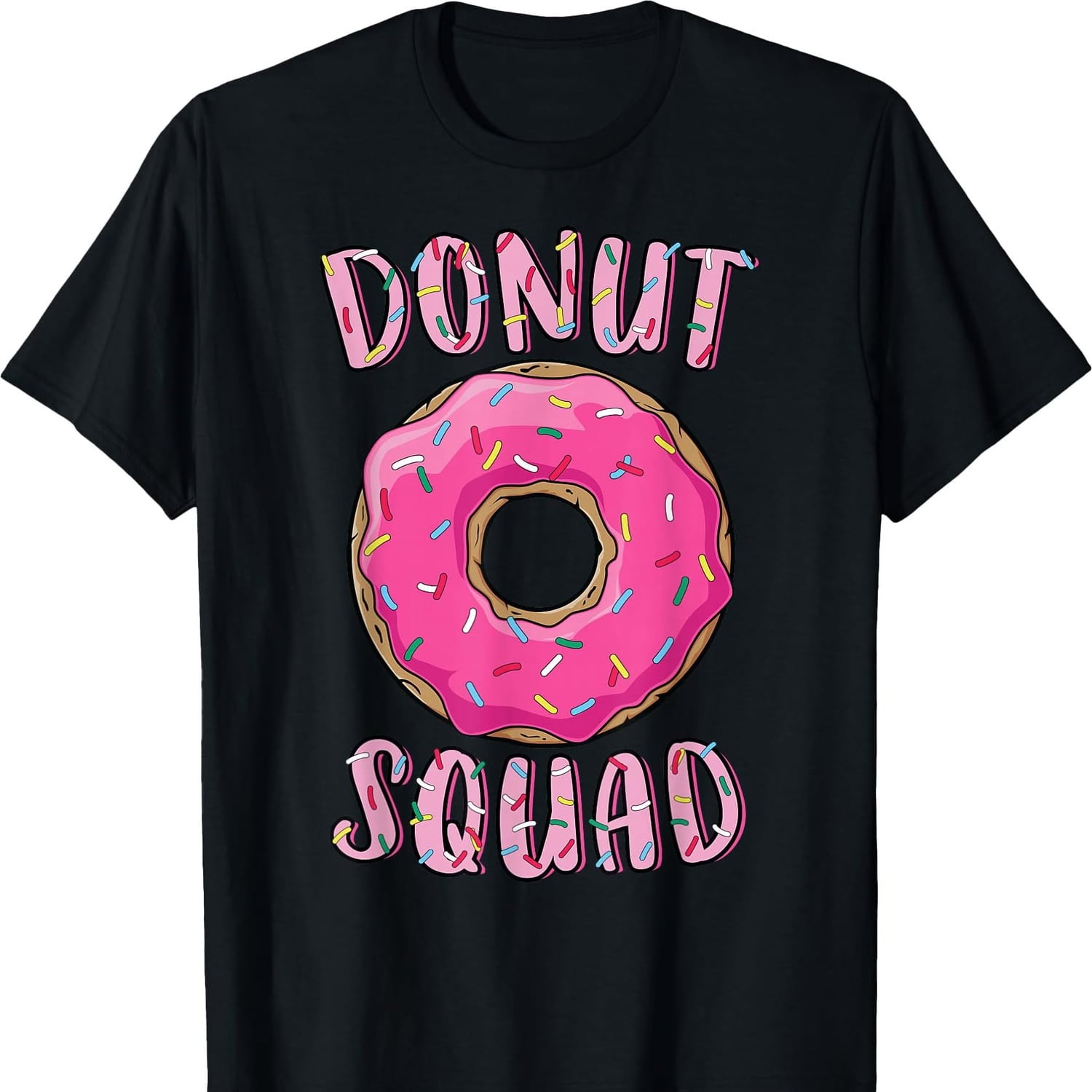 Donut Matching Donut Party Pink Doughnut Sprinkles T-S1Hirt - Walmart.com