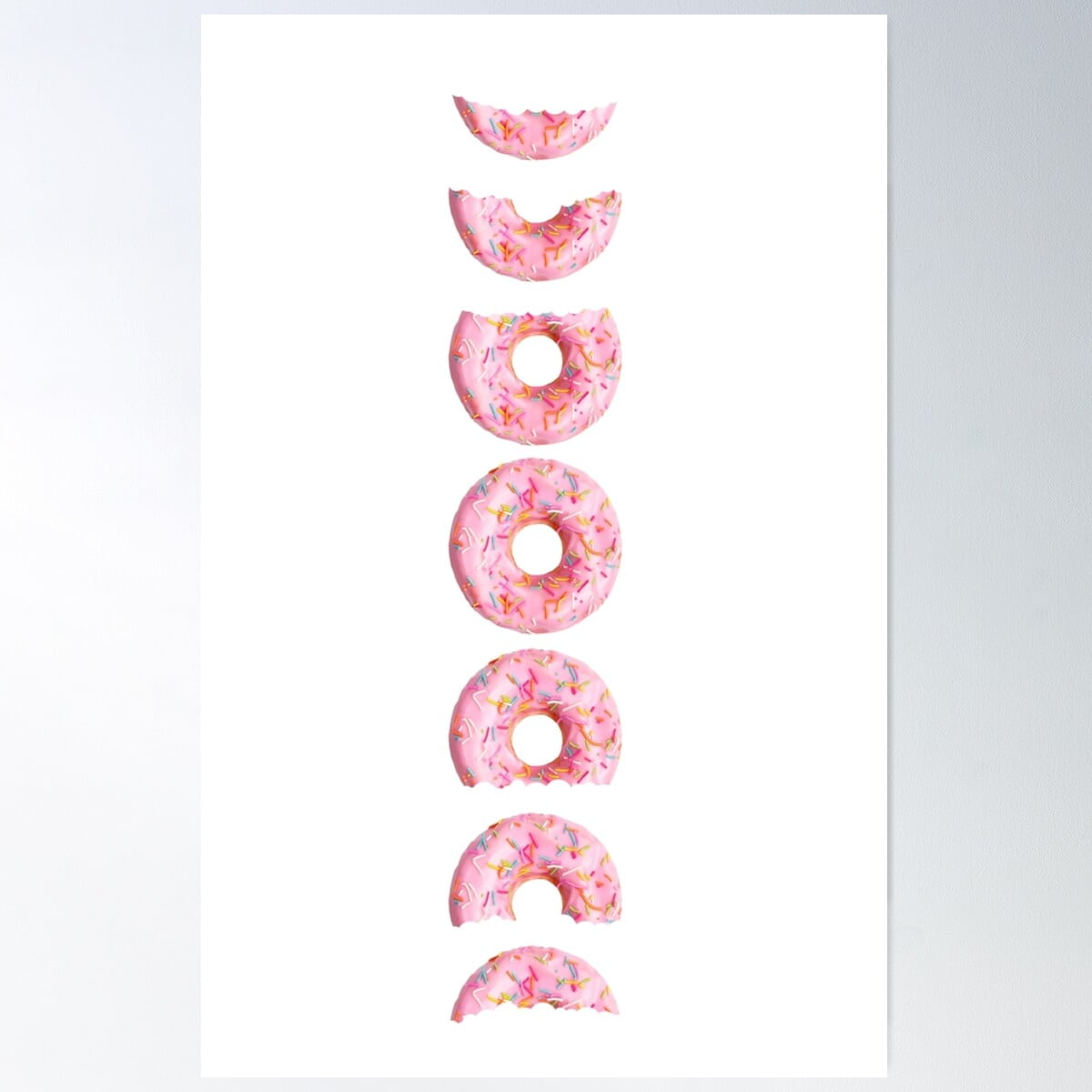 Donut Moon Phase Poster Wall Art, Modern Wall Decor For Living Room ...