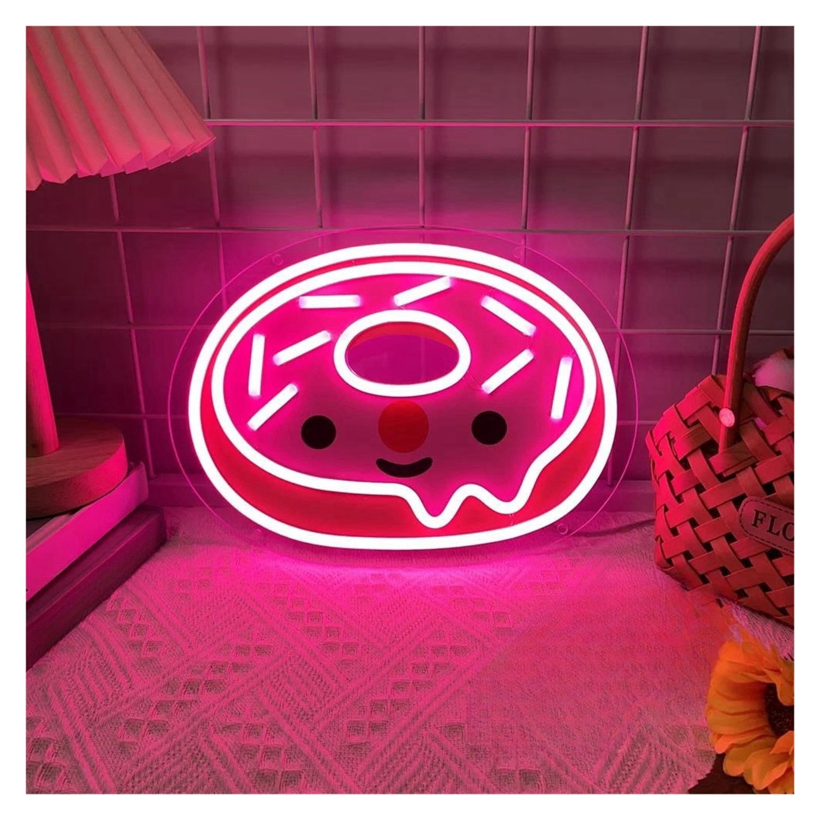 Donut Neon Signs LED Neon Light Sign Indoor Decor Dessert Shop ...