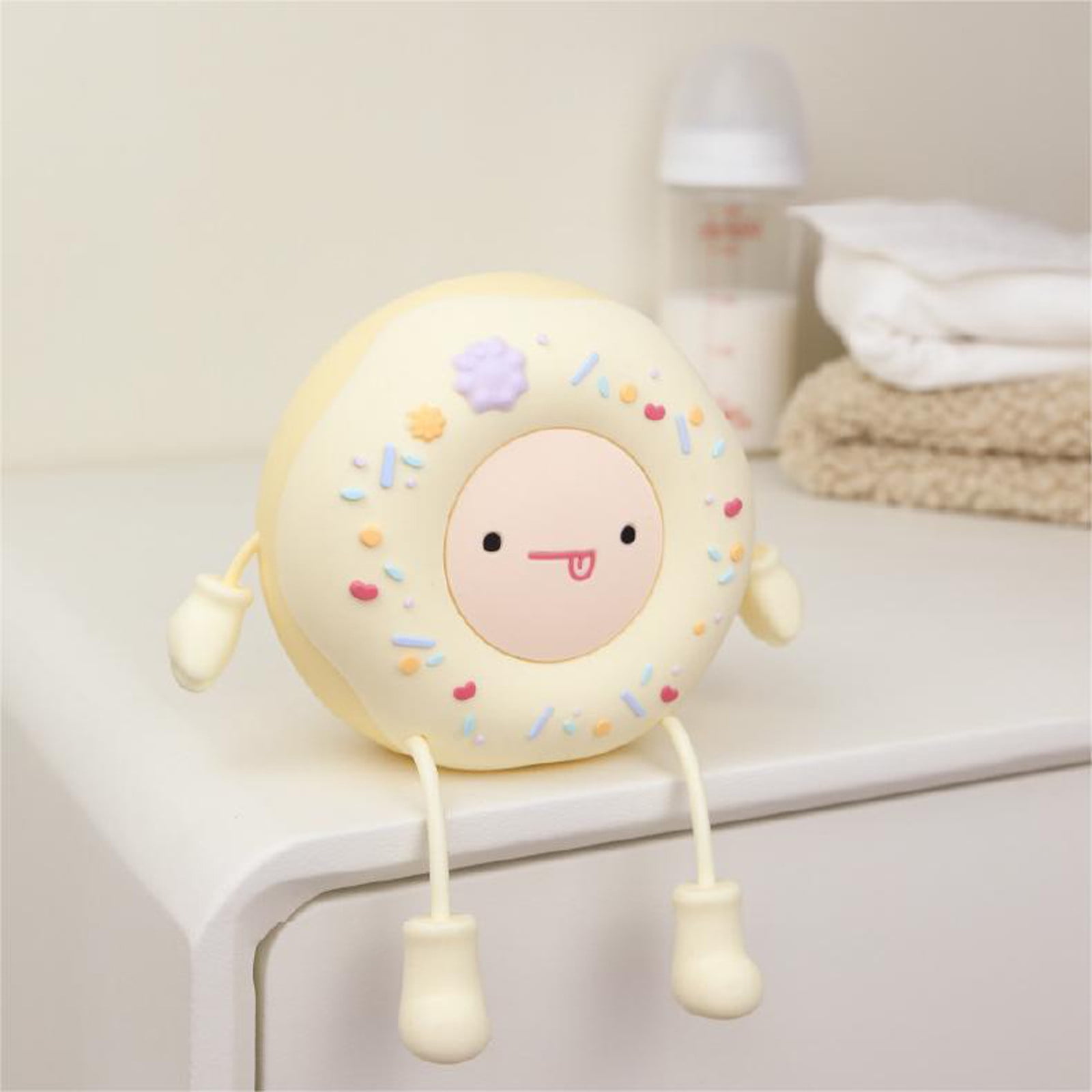Donut Night Light USB Bedroom Nightstand Light with LED Soft Healing ...