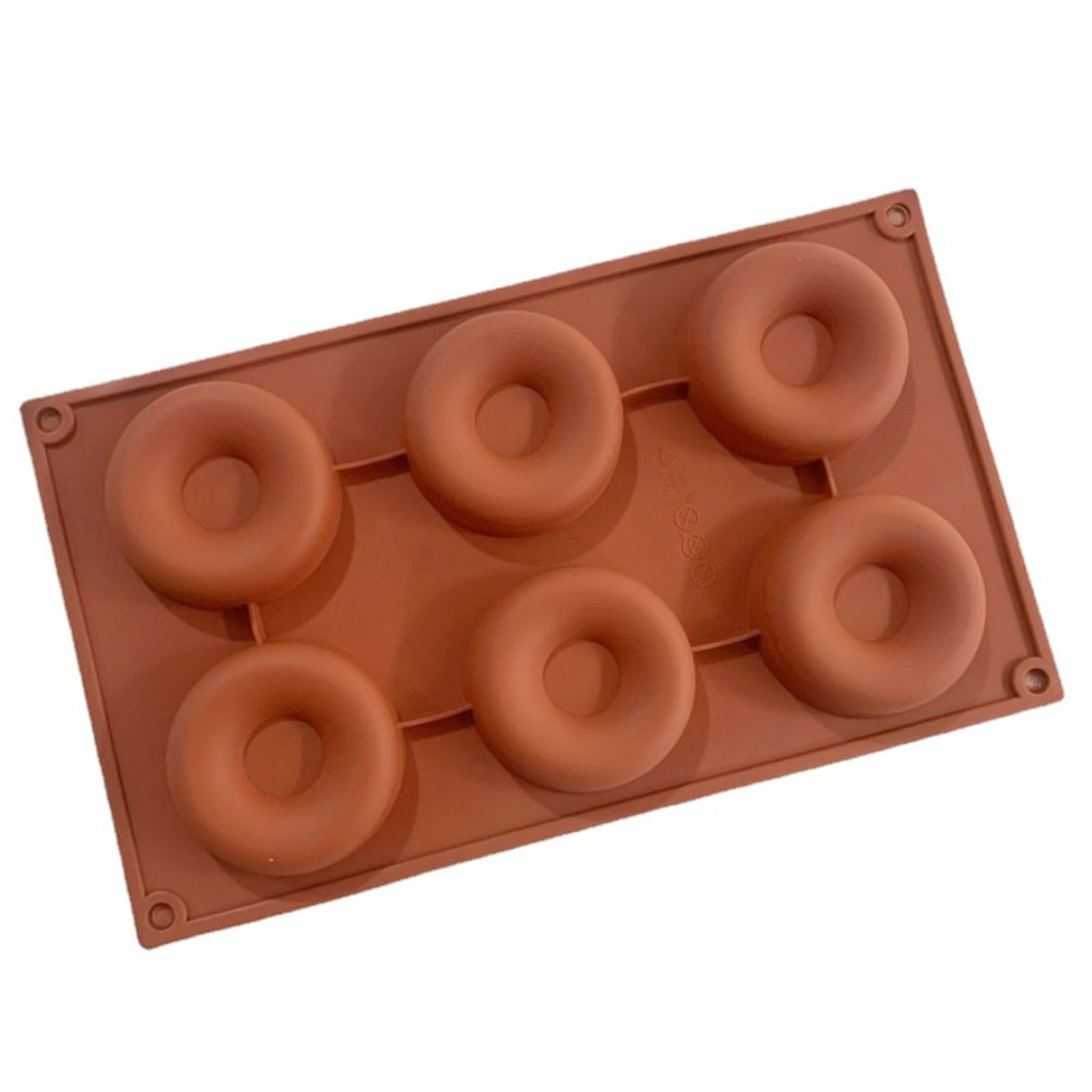 Donut Pan Silicone Non-Stick Doughnut Cake Bagel Baking Tray Reusable ...