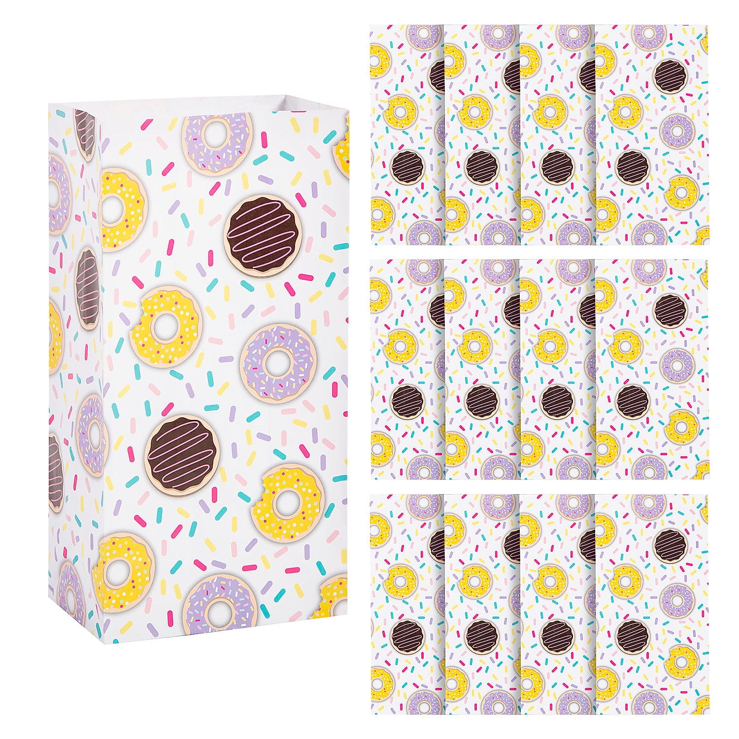 Donut Party Sprinkles Treat Bags -12 Pieces - Walmart.com