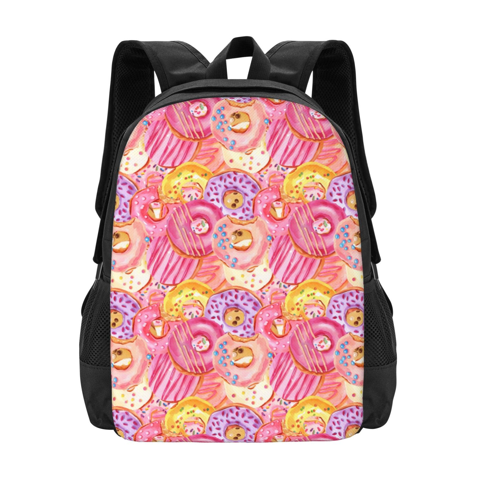 Donut Pattern Backpack for Men Women Laptop Backpack Hiking Backpack ...