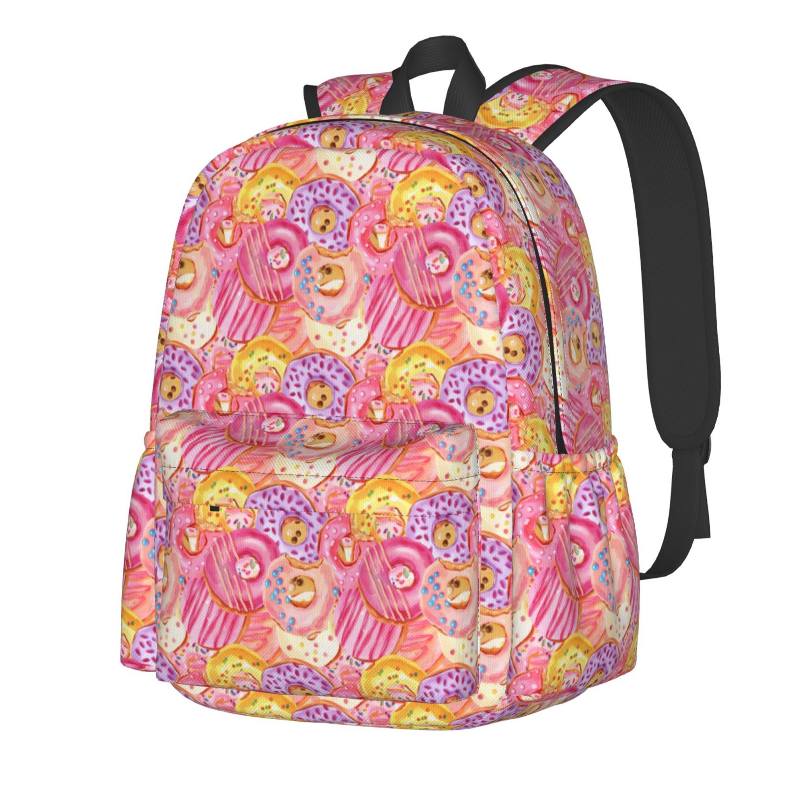 Donut Pattern Backpack for Men Women Laptop Backpack Hiking Backpack ...