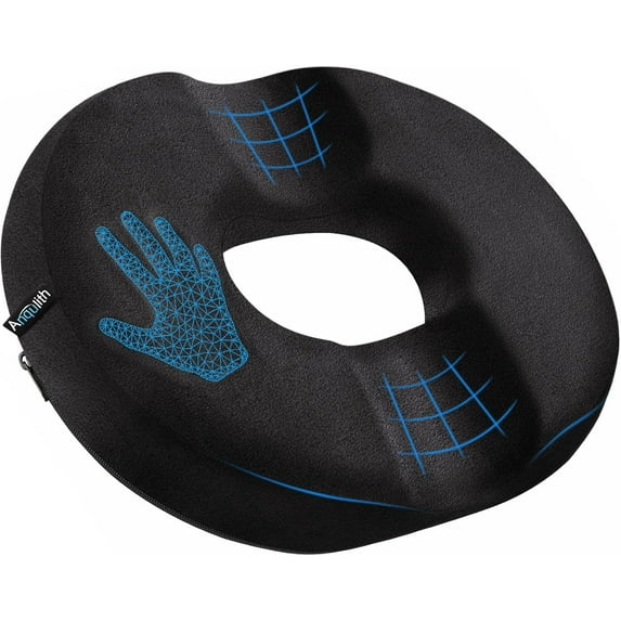 Donut Pillow, Cushion for Tailbone Pain Relief and Hemorrhoids, Seat ...