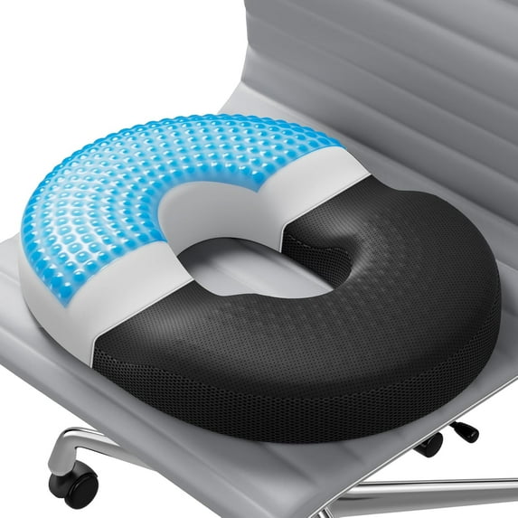 Donut Pillow Seat n - Memory Foam Cooling Gel Lifting n for Office ...