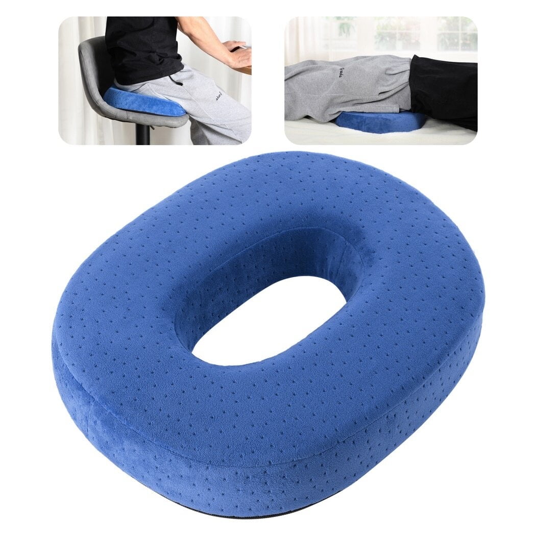 Donut Pillow for Tailbone Pain Reduction, Elastic Memory Foam Donut Shape Seat Cushion for ...