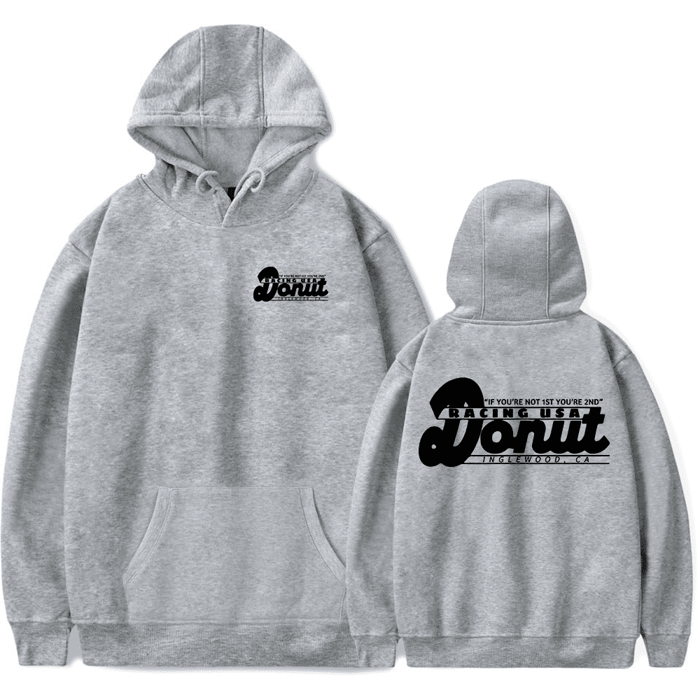 Donut Racing Hoodie Men's Hip Hop Printing Pullover Hooded Sweatshirts ...
