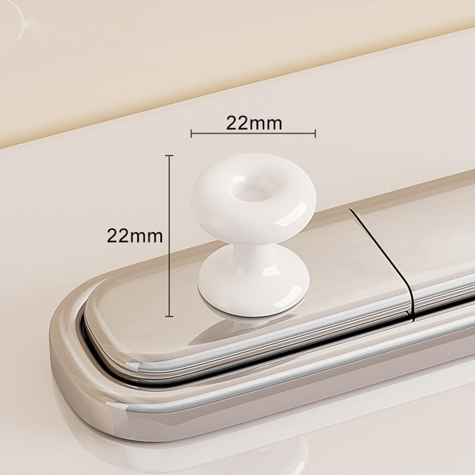 Donut-Shaped Toilet Push Button Aid, No-Drill Installation, Easy Press ...