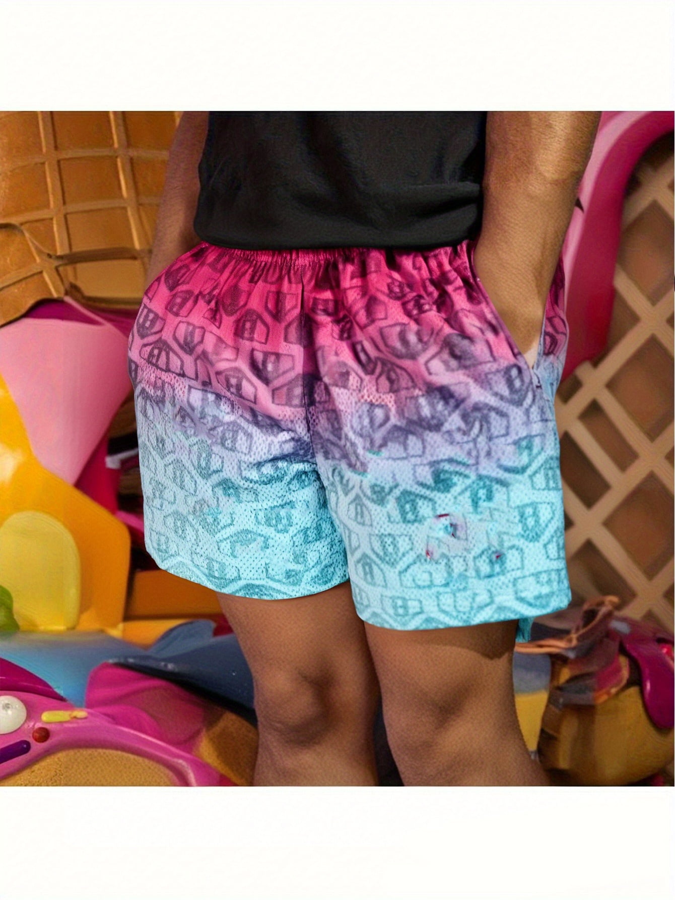 Donut Shorts In Strawberry Adult-Sized Breathable Workout Shorts ...