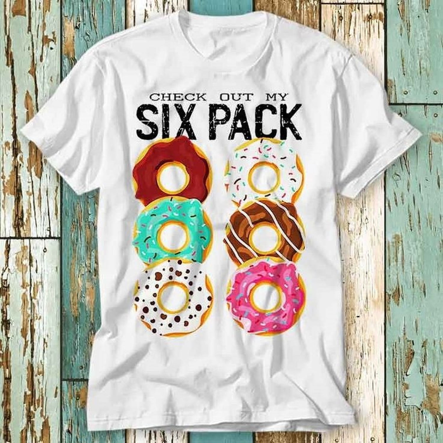 Donut Six Pack GYM Fitness T S1Hirt Top Design UniS1ex Ladies M1ens ...
