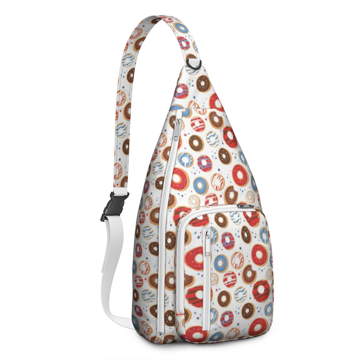 Donut Sling Backpack – Cute Pink Dessert-Themed Crossbody Daypack for ...