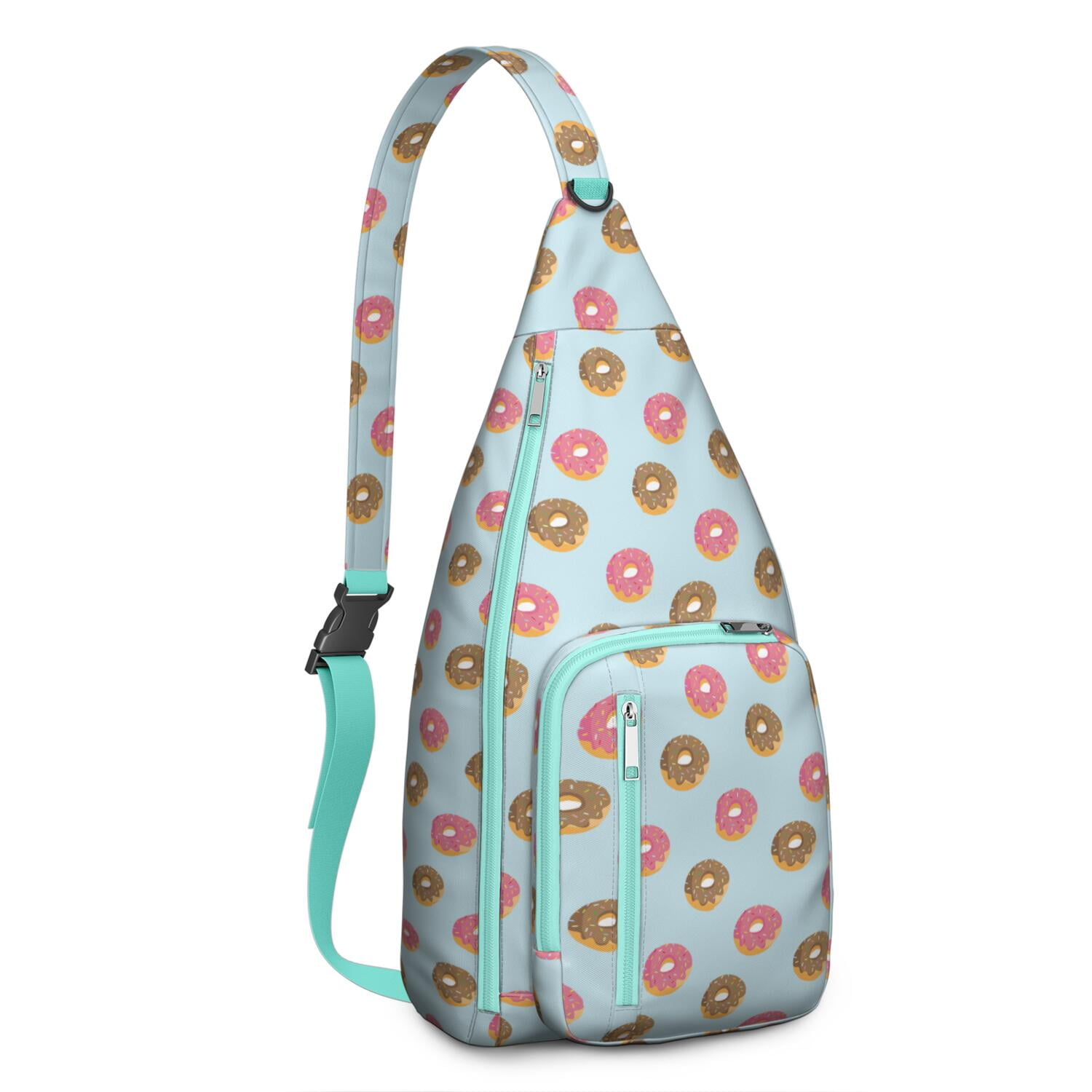 Donut Sling Backpack – Cute Pink Dessert-Themed Crossbody Daypack for ...