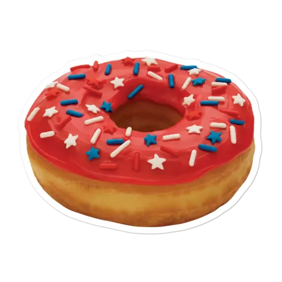 Donut Sticker Phone Decal Water Bottle Stickers Car Decals, Laptop ...