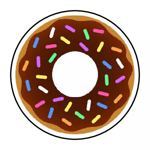 Donut Stickers Gift For You - Decorate Laptops, Water Bottles, And More ...
